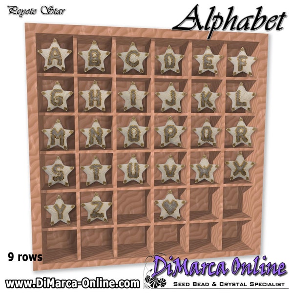 Peyote Pattern Alphabet - Etsy