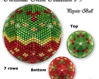 3D Peyote Ball Beading Pattern 7 Rows CHRISTMAS MINI 8 With | Etsy