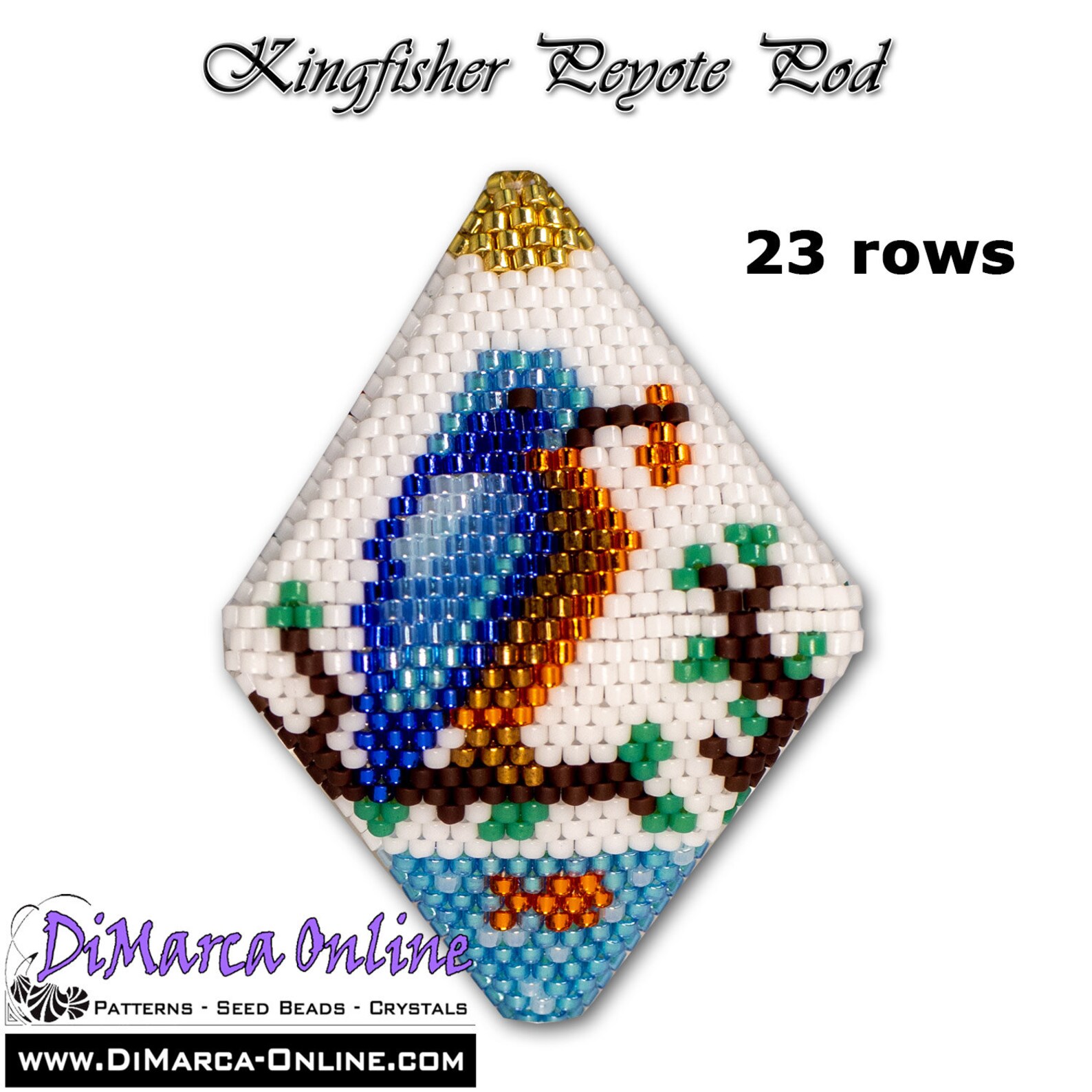 Tutorial 23 - 24 Rows - 3D Peyote Pod Beading Pattern BIRDS ALL STARS ...
