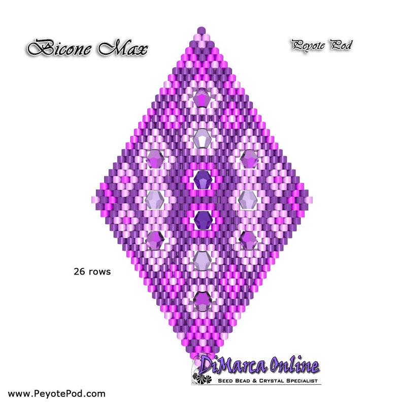3D Peyote Pod Beading Pattern BICONE MAX With Basic - Etsy
