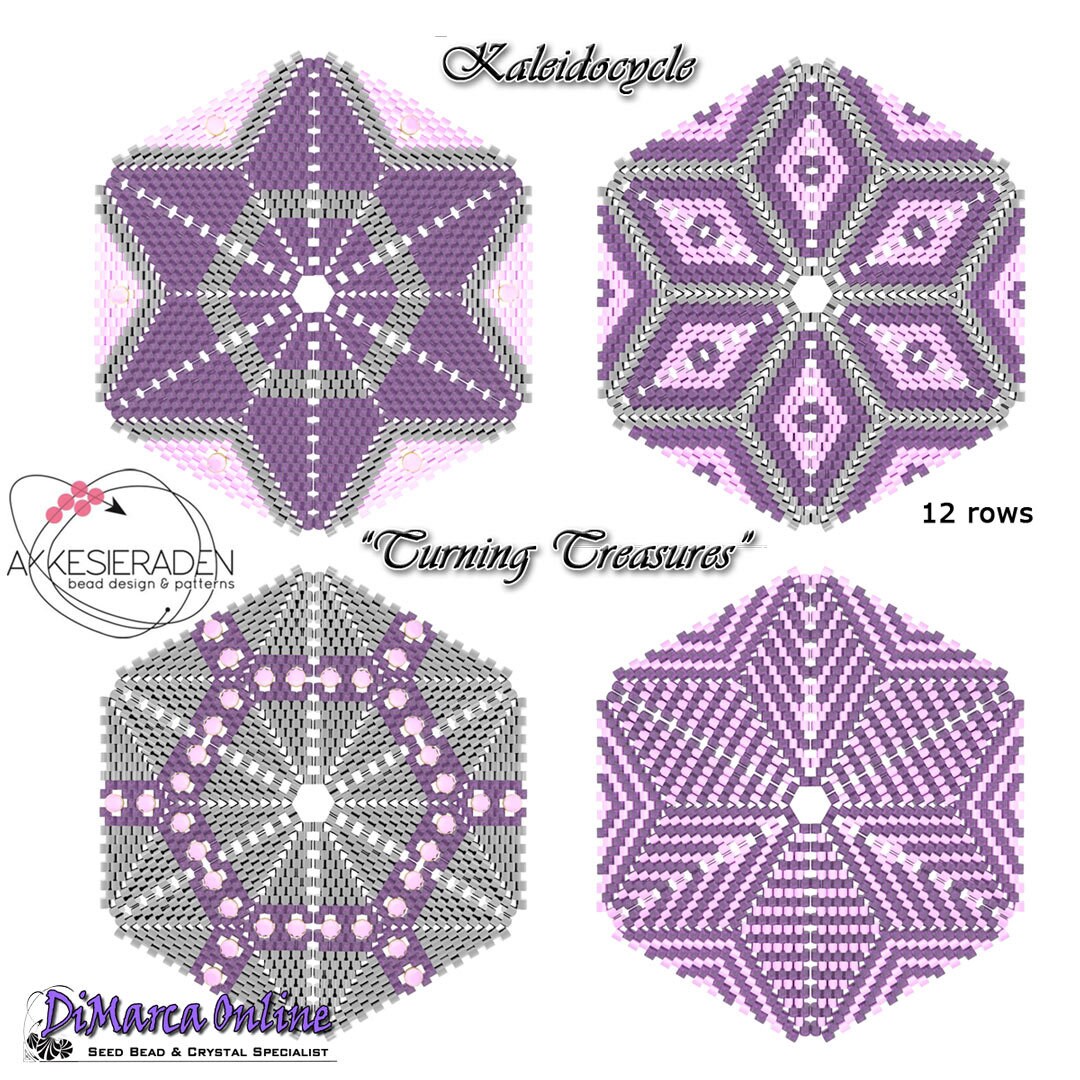 3D KALEIDOCYCLE Beading Pattern/tutorial TURNING TREASURES With Basic Instructions - Etsy