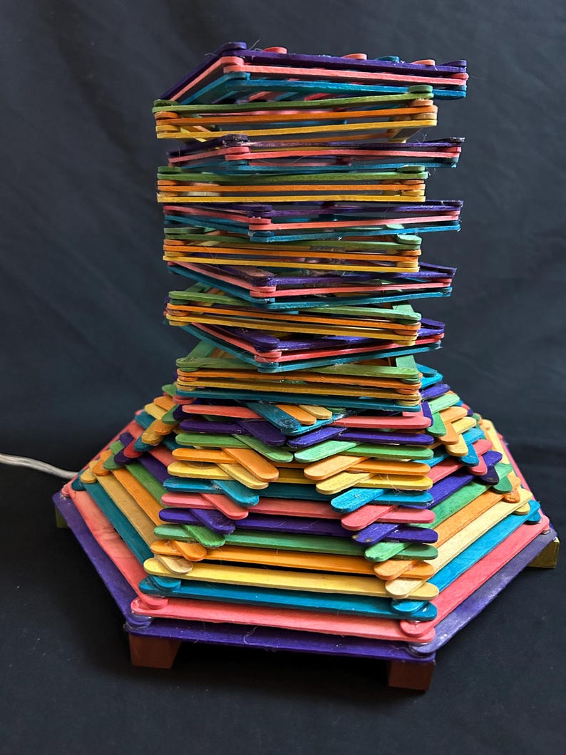 Popsicle Stick Lamps, Phone Holders, Pen & Pencil Holders - Etsy