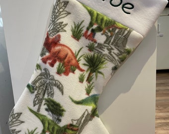 Dinosaur Stocking Christmas - Etsy