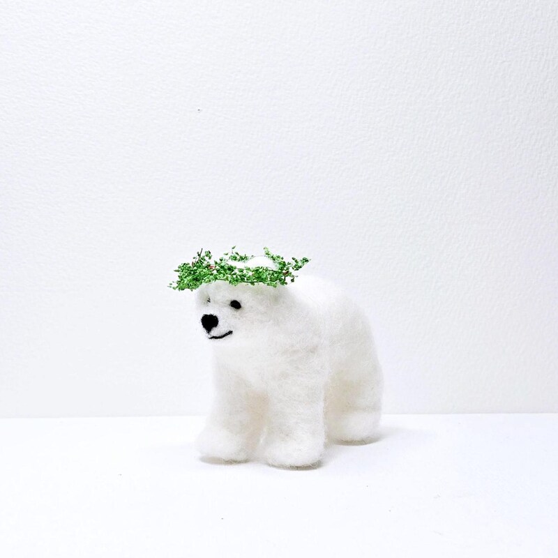 Felt Polar Bear - Etsy