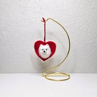 Needle Felted Samoyed Dog Ornament: Wool Christmas Decoration - Etsy