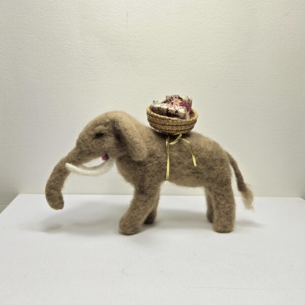 Needle Felt Elephant - Etsy