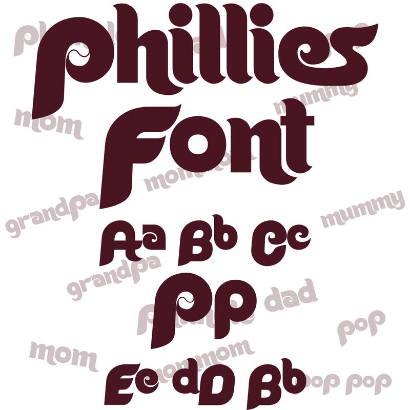 Dad Font Digital Svg - Etsy