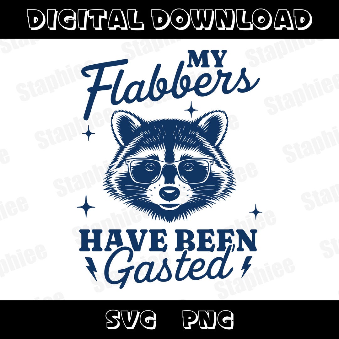 My Flabbers Have Been Gasted SVG PNG, Funny Raccoon Meme, Funny Trash ...