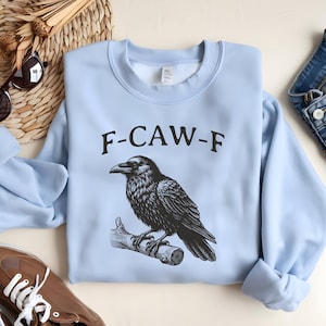 F-caw-f SVG, F-CAW-F Shirt, Funny Raven PNG Design, Gothic Crow Art, Black Bird Crow Dtf, Dark ...