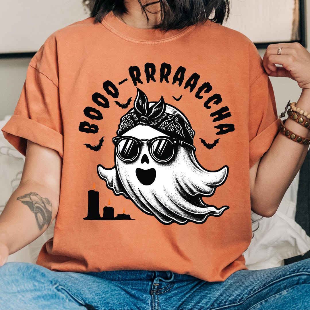 Boo Rracha Halloween Ghost PNG, Borracha Ghost Svg, Latino Halloween ...