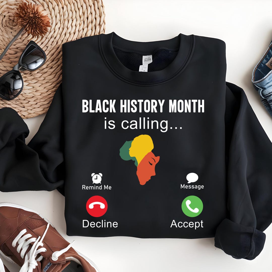 Black History Month is Calling SVG PNG, Black History Month, Black ...