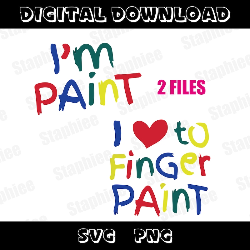 I Love to Finger Paint Im Paint Shirts - Etsy