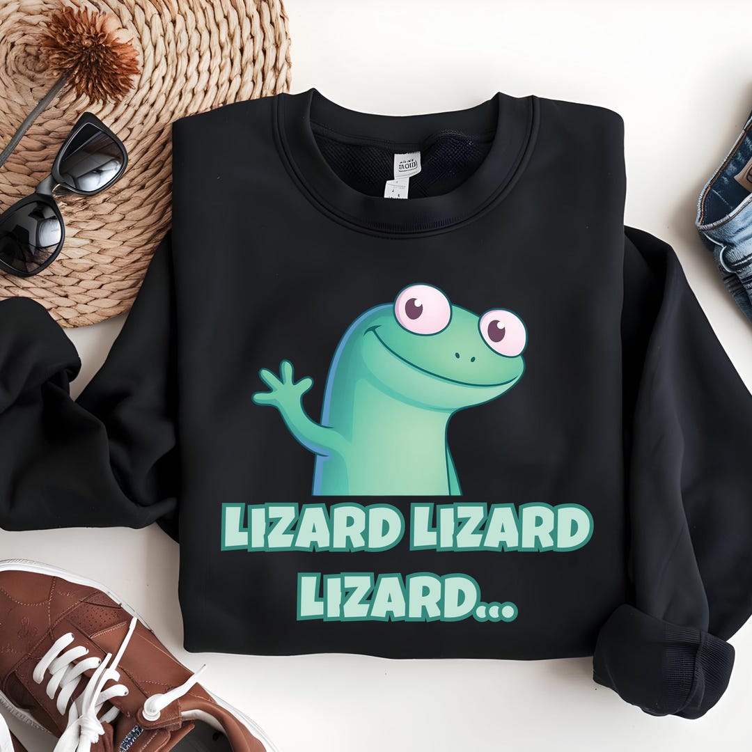 Lizard Lizard Lizard Meme SVG PNG, Lizard Meme Shirt Png, Derpy Lizard ...
