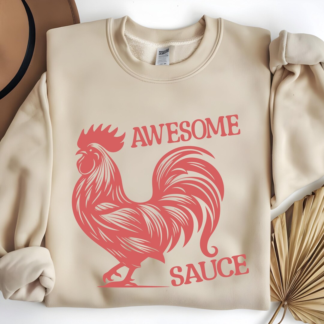 Awesome Sauce SVG PNG, Awesome Sauce With Picture of Rooster Png ...