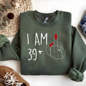 I Am 39 Plus Middle Finger Svg, Customizable Age Middle Finger Png, I ...