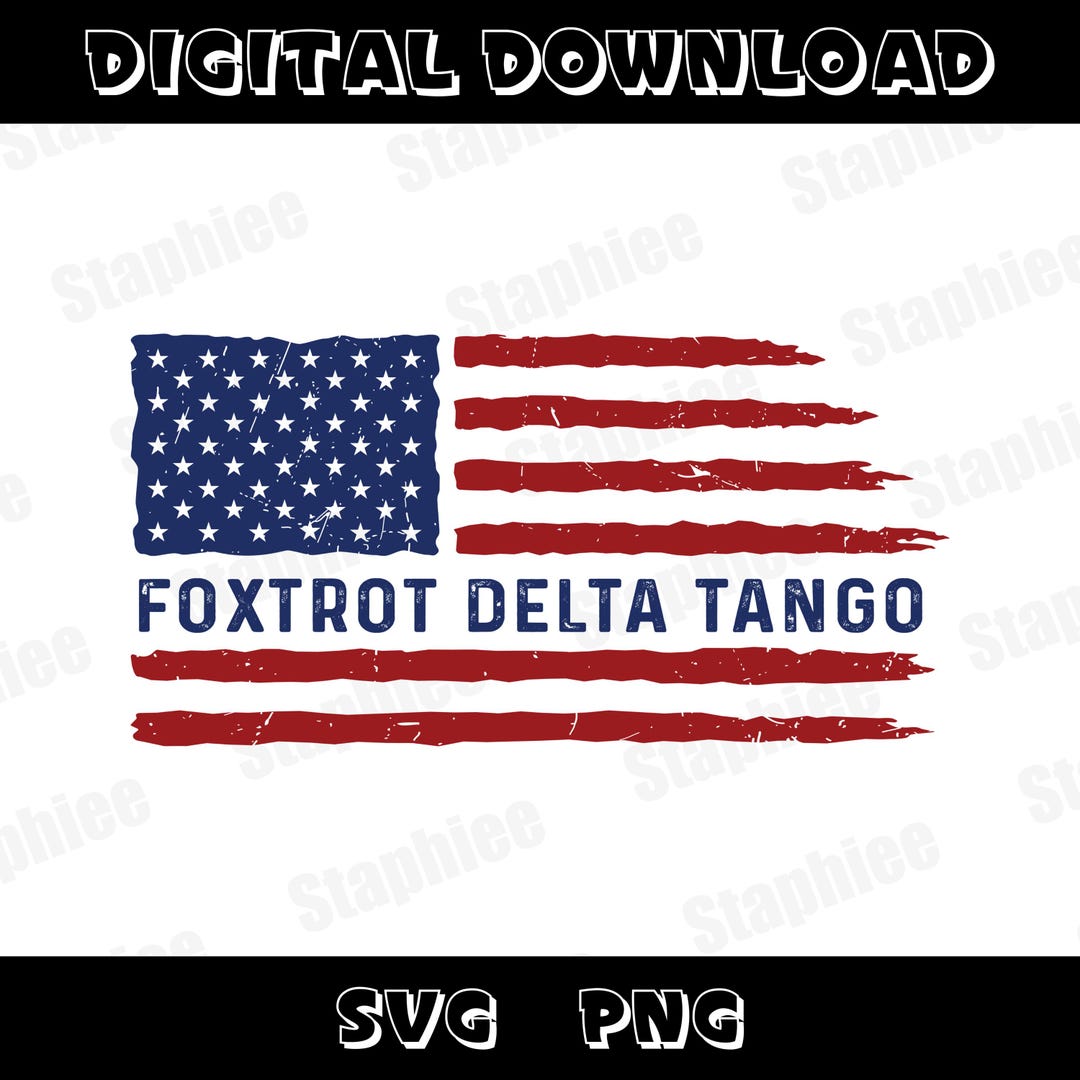 Foxtrot Delta Tango SVG PNG, Anti-trump Png, Not Subtle Anti-trump Svg ...