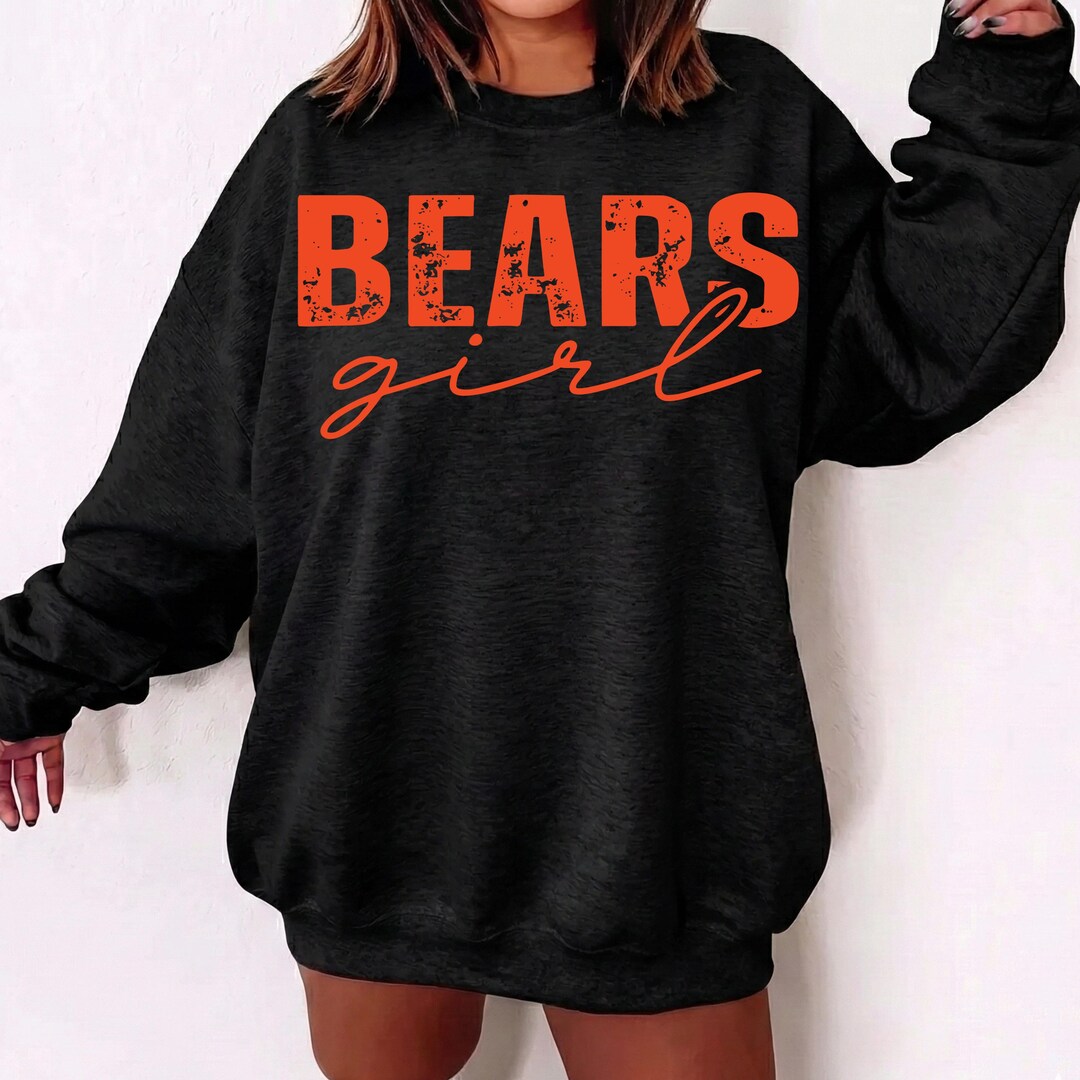 Bears Girl SVG PNG, Bears Football Svg, Black Women Chicago Bears Lover ...