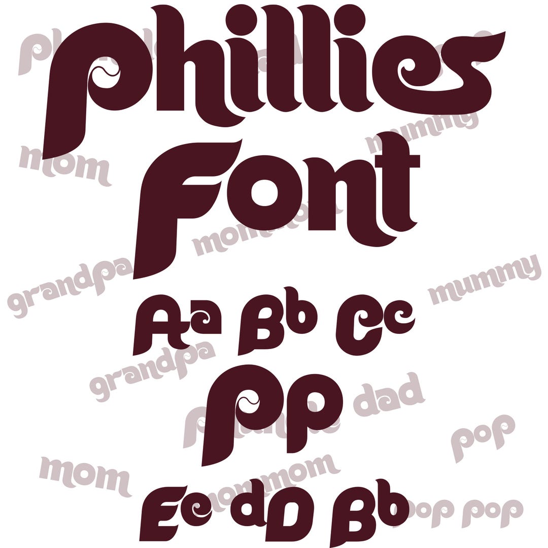 Phillies Style Script Font TTF, Retro Baseball Jersey Font for Cricut ...