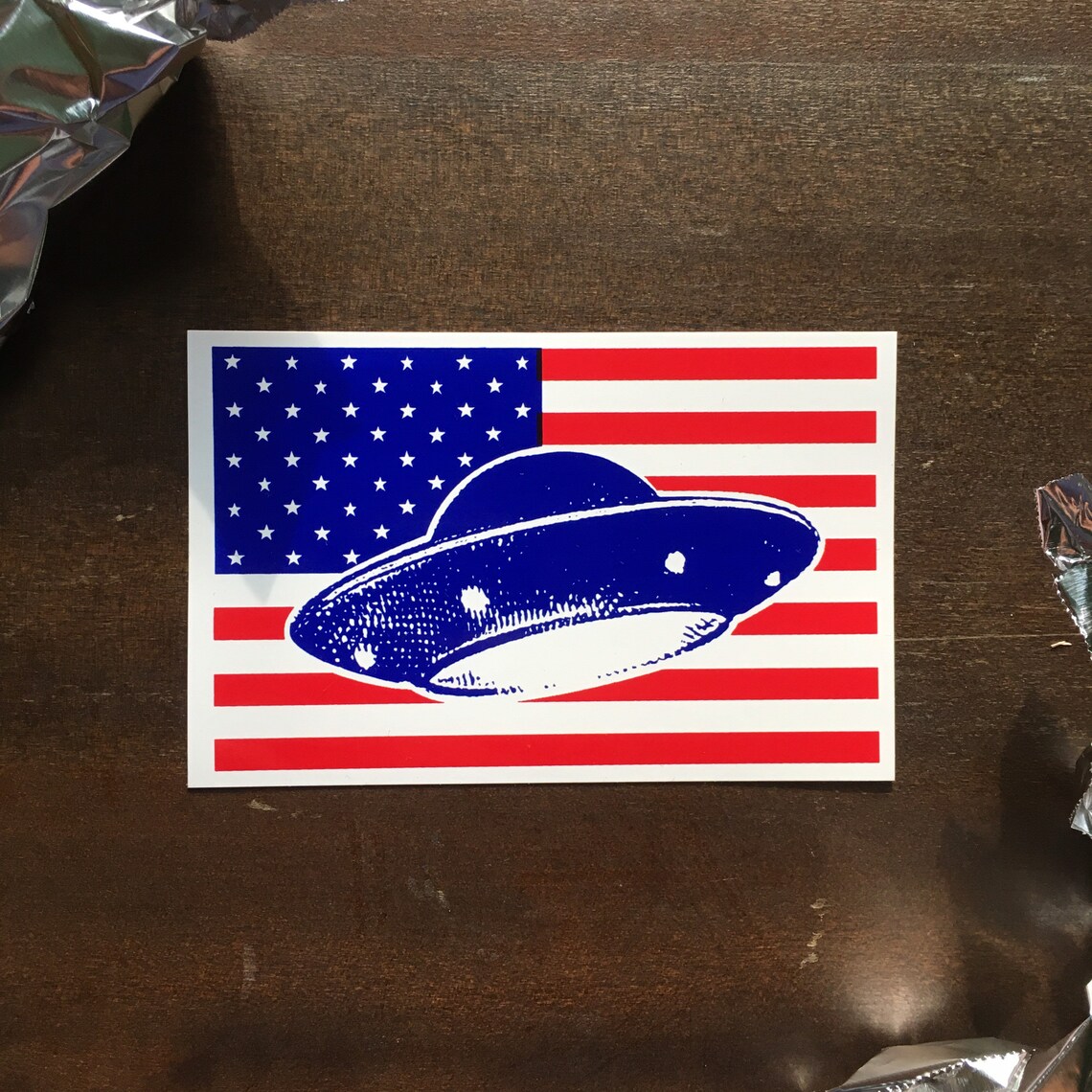 USA UFO Sticker || Automobile, Laptop, Guitar Case Decal, Alien ...