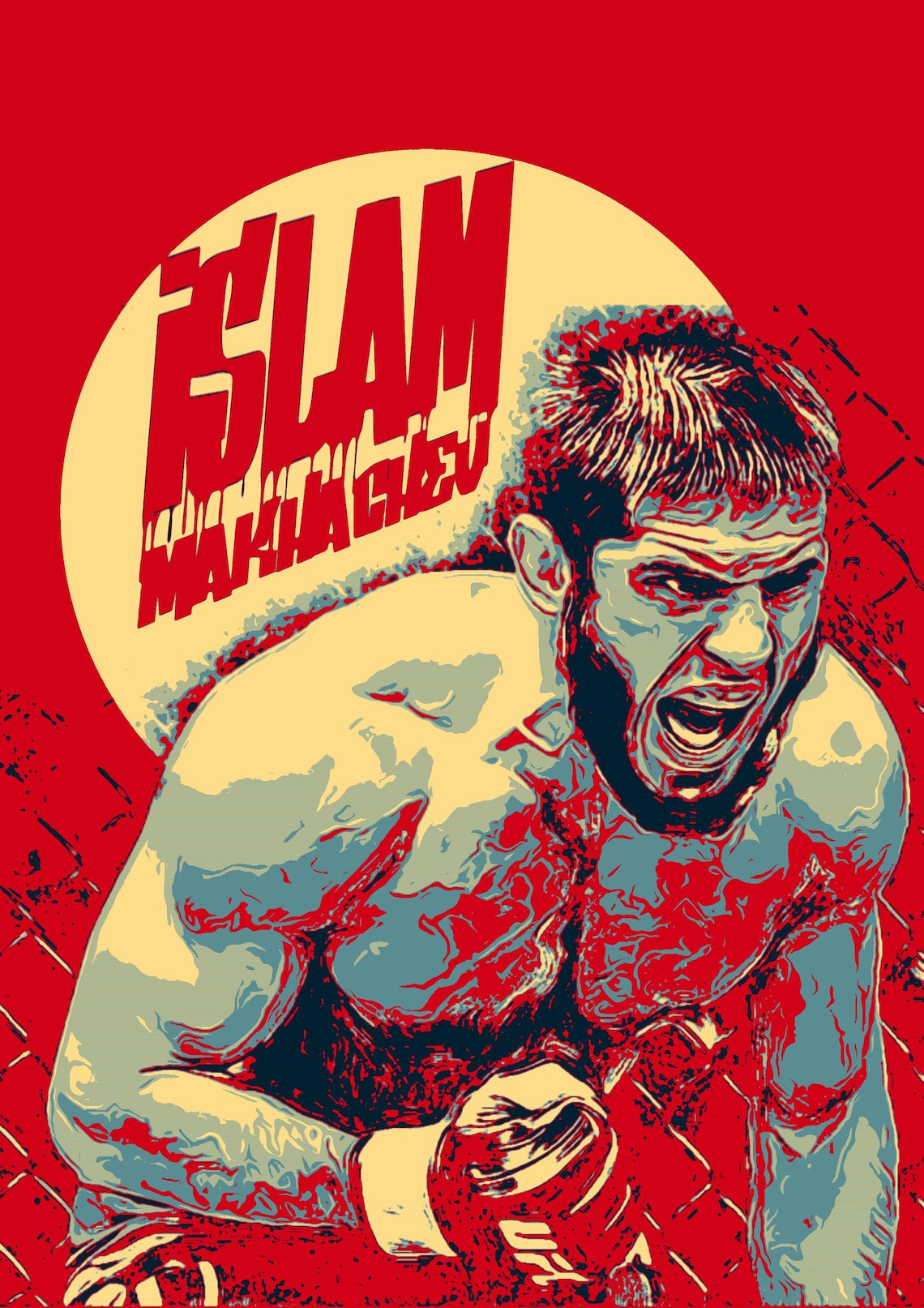 Poster Islam Makhachev. MMA Poster. Fine Art Print. - Etsy