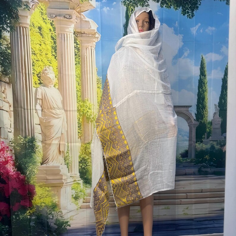 Handwoven Habesha Dress: Ethiopian Eritrean Traditional Gown Tebeb ...