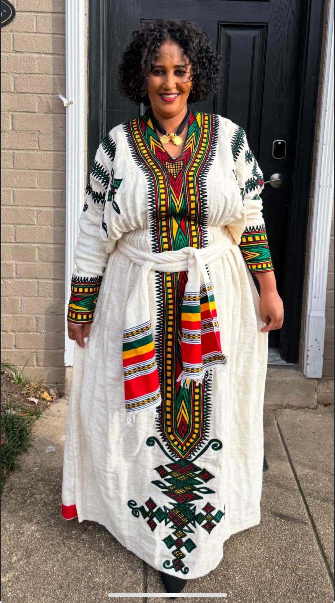 Ethiopian Cultural Dress Habesha Dress With Netela Handmade Cotton ...