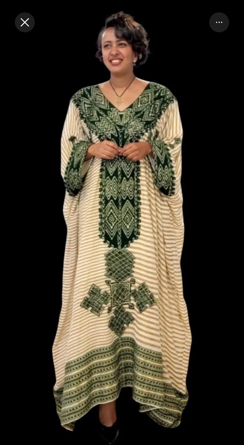 Ethiopian Traditional Dress Habesha Kemis Handmade Cotton African ...