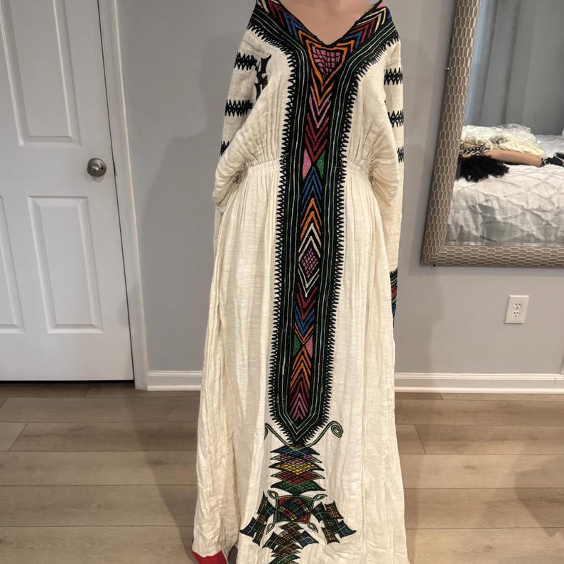 Ethiopian Traditional Dress ጎንደር ቀሚሰ Habesha Kemis Handmade Cotton ...