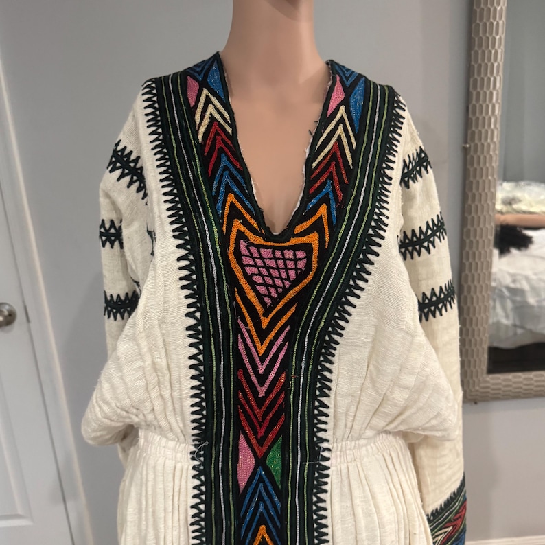 Ethiopian Traditional Dress ጎንደር ቀሚሰ Habesha Kemis Handmade Cotton ...