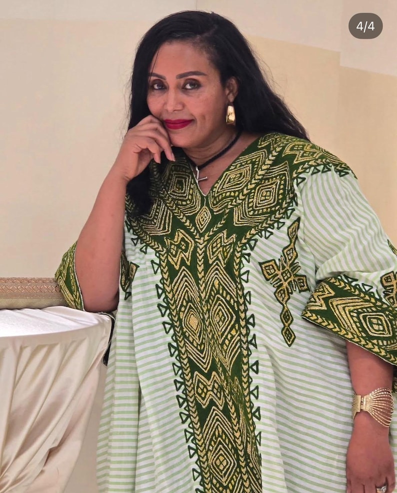 Ethiopian Traditional Dress Habesha Kemis Handmade Cotton African ...