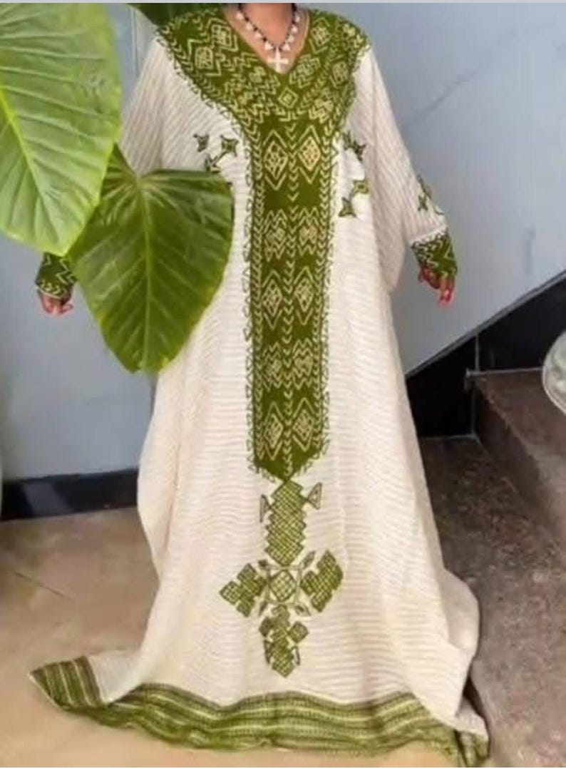 Ethiopian Traditional Dress Habesha Kemis Handmade Cotton African ...
