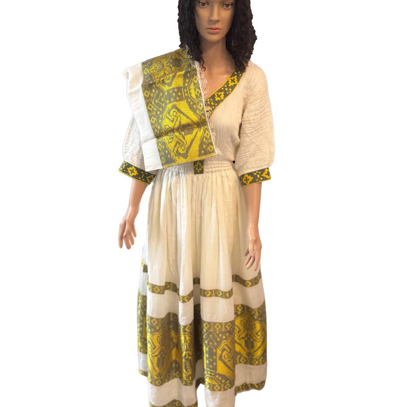 Ethiopian Traditional Dress Habesha Kemis Handmade Cotton African ...