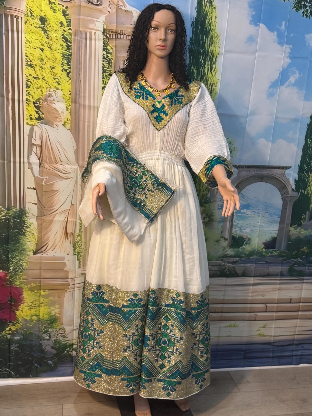 Traditional Ethiopian Clothing Handmade Habesha Kemis Cultural African ...