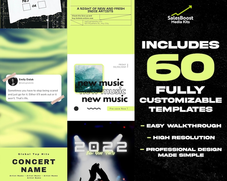 60 Music Canva Templates | Social Media Branding (PDF Guide) - Etsy