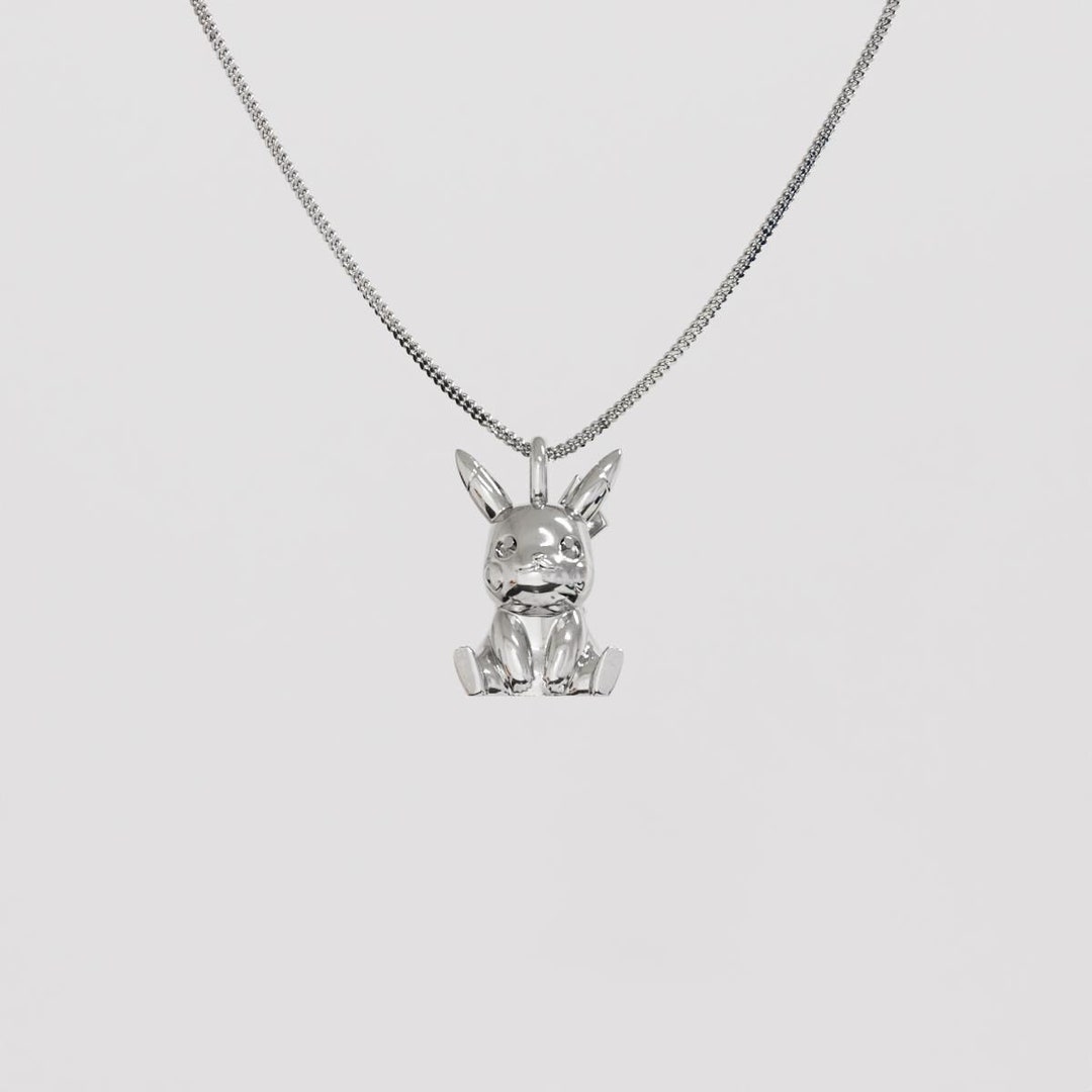 Pikachu V2 Silver Pendant - Pokemon Jewelry - Gifts for Pokemon and ...