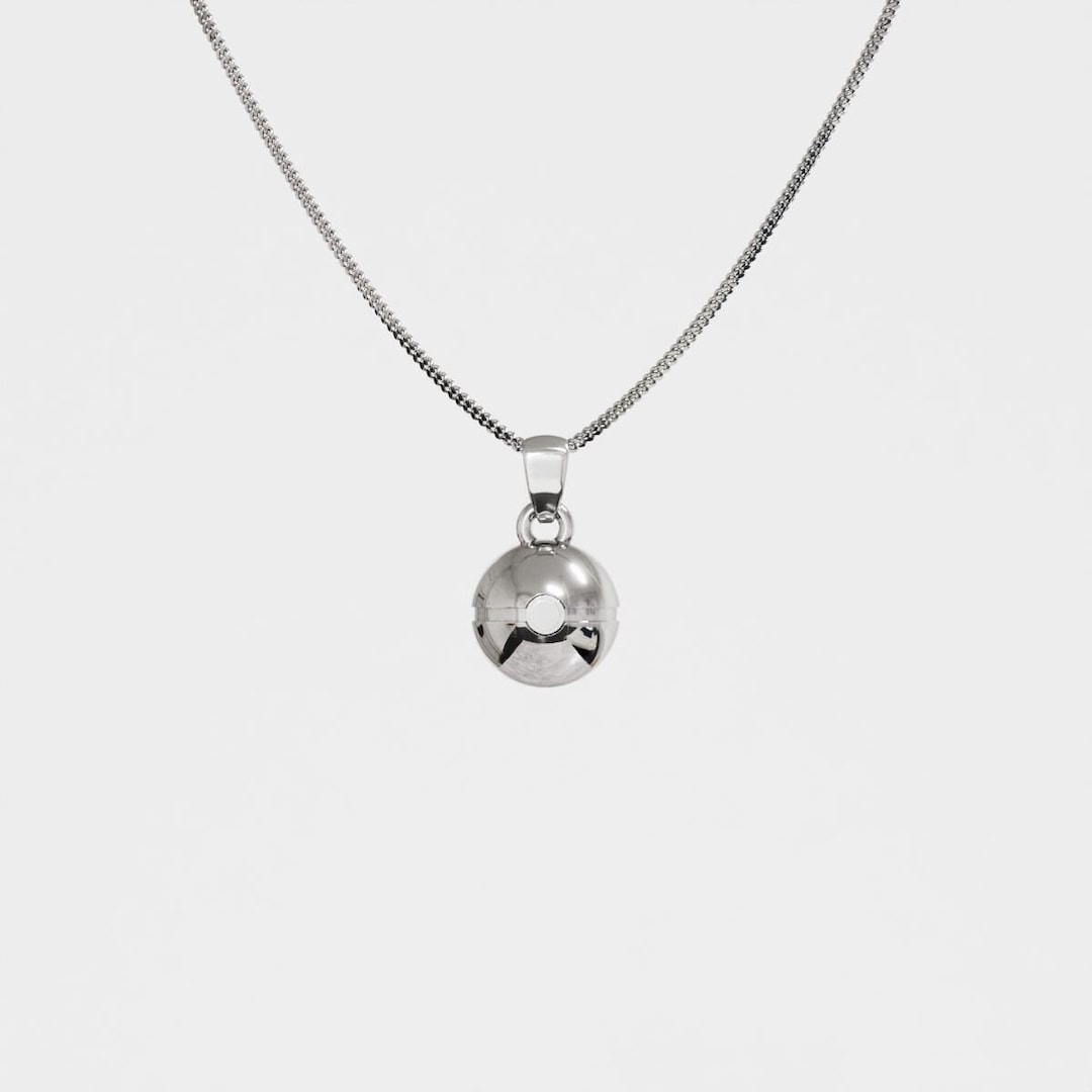 Pokeball Silver Pendant - Pokemon Jewelry - Gifts for Pokemon and ...