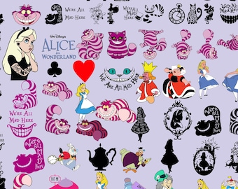 Alice in Wonderland SVG Bundle, Alice SVG, Princess Svg, Alice in ...