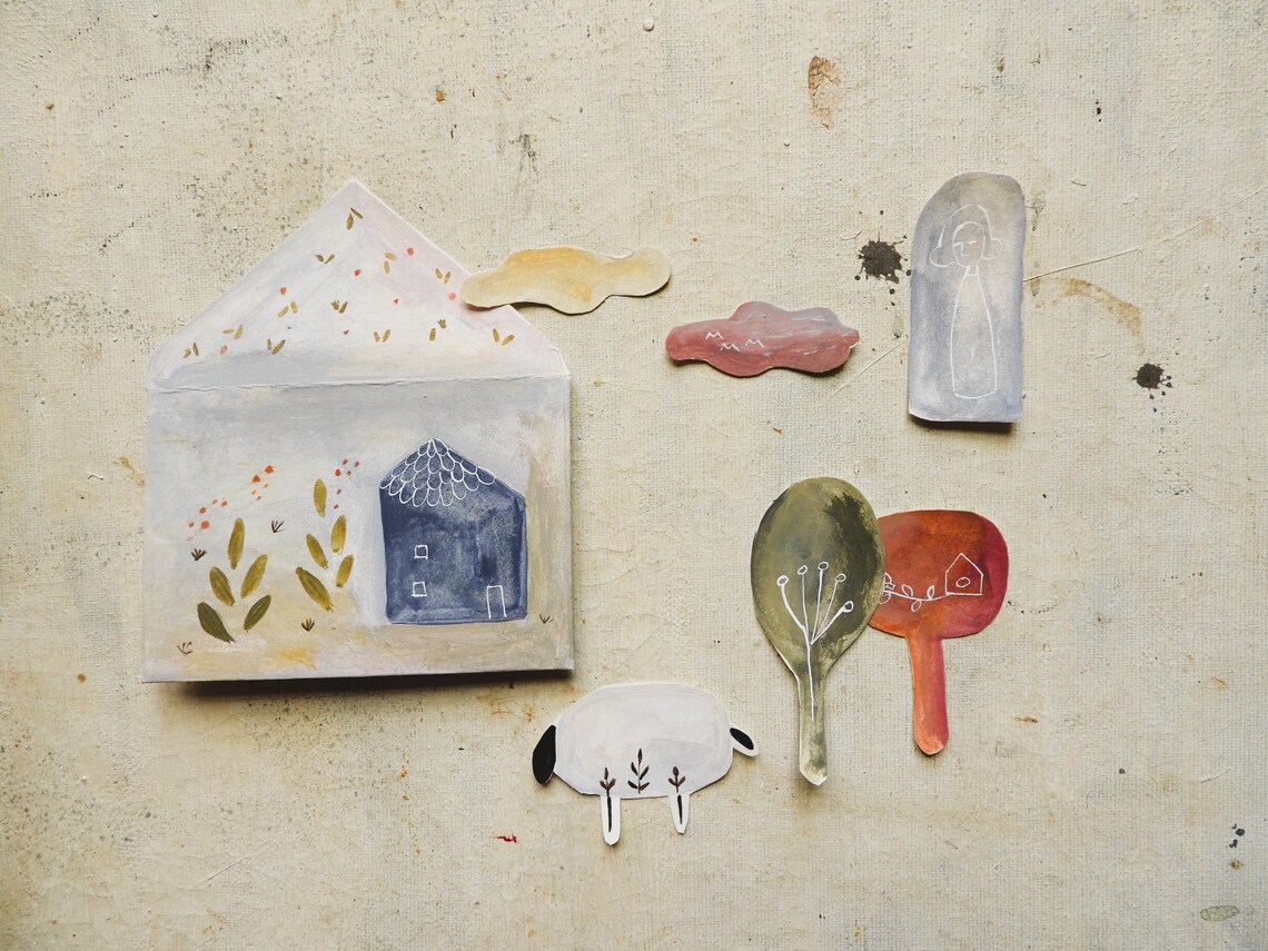 Tell Me a Story Envelope Paper Toy: DIY Printable Art (PDF Download) - Etsy