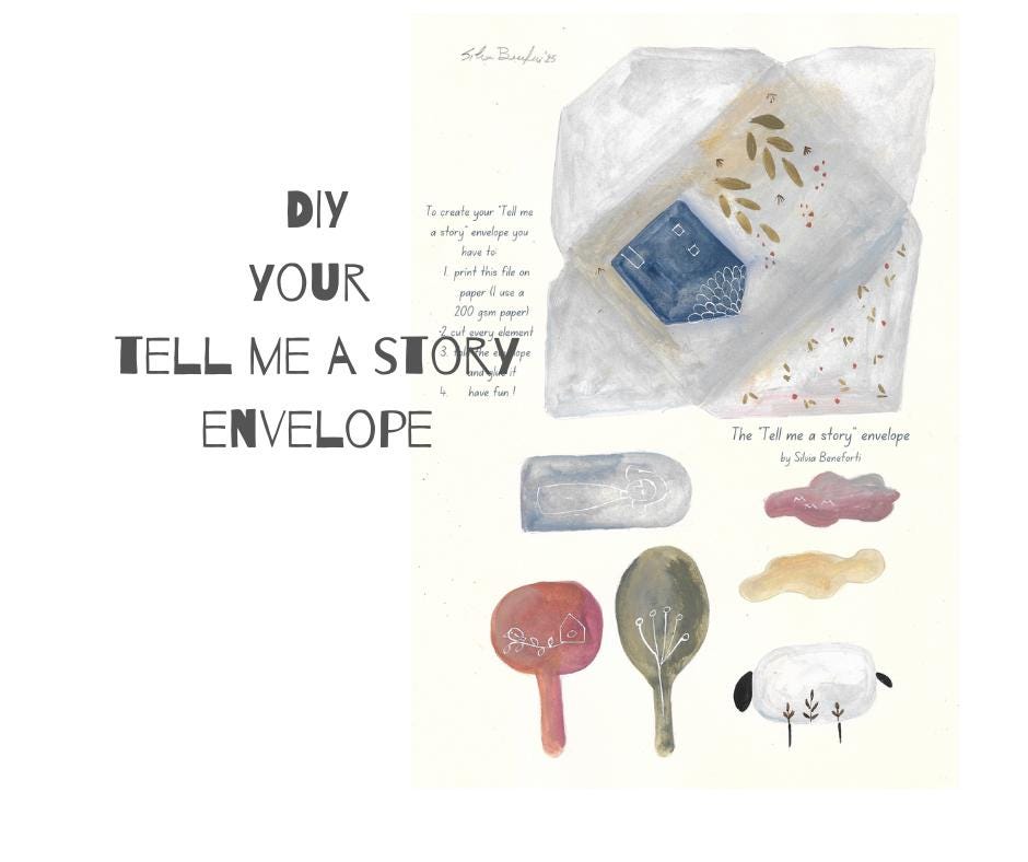 Tell Me a Story Envelope Paper Toy: DIY Printable Art (PDF Download) - Etsy