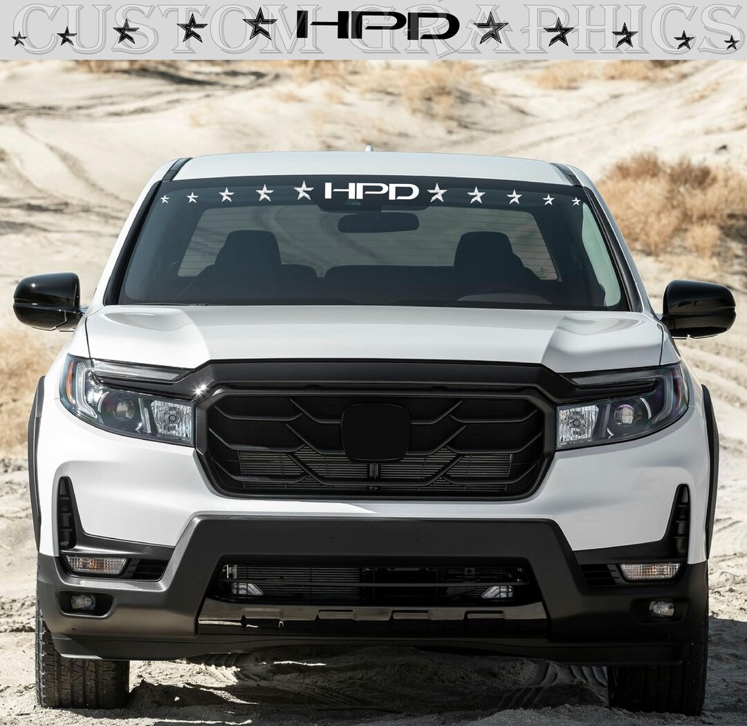 Custom Vinyl Car Stickers for Front Glass Compatible With Ridgeline HPD ...