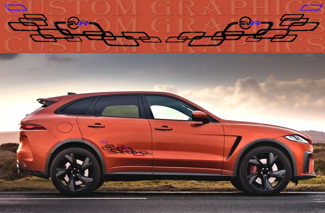 F-pace SVR Inspired Car Decals: Waterproof Vinyl Stickers - Etsy