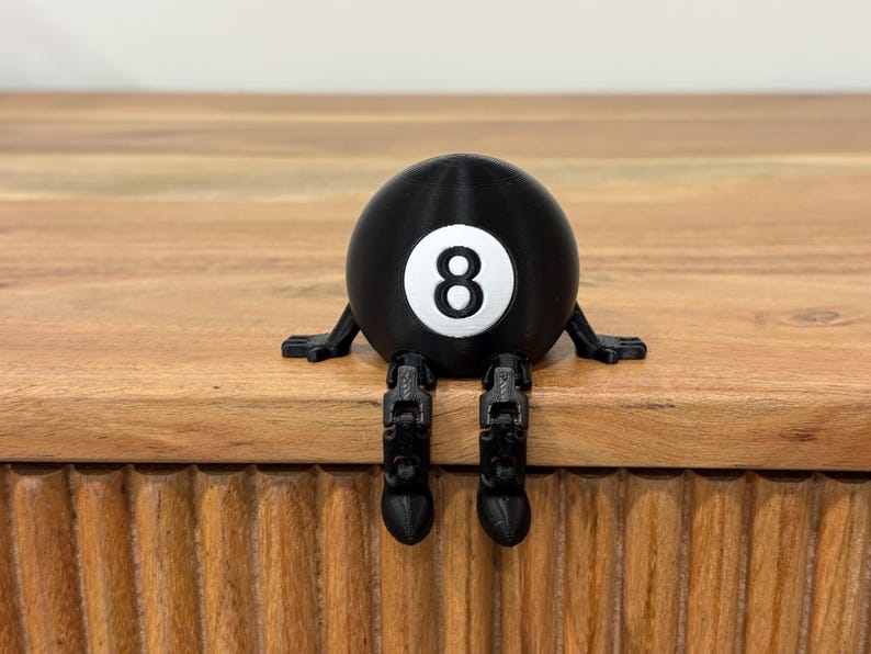 8 Ball Buddy, Crowned Eight Ball, Pool Figurine, Billiard Game Piece - Etsy