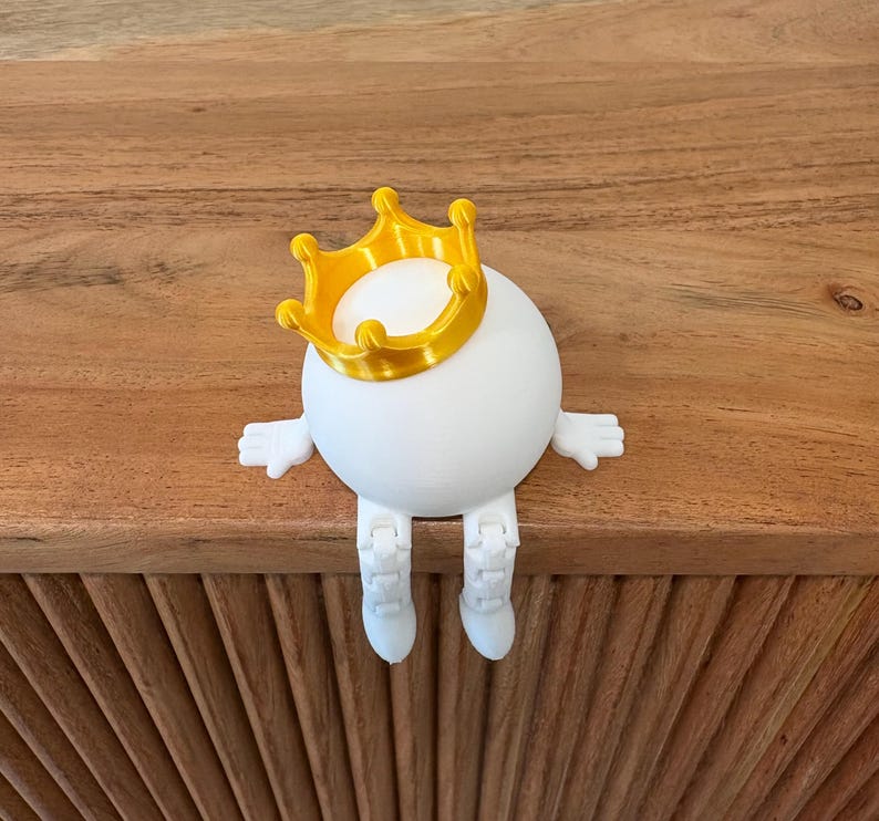 8 Ball Buddy, Crowned Eight Ball, Pool Figurine, Billiard Game Piece - Etsy