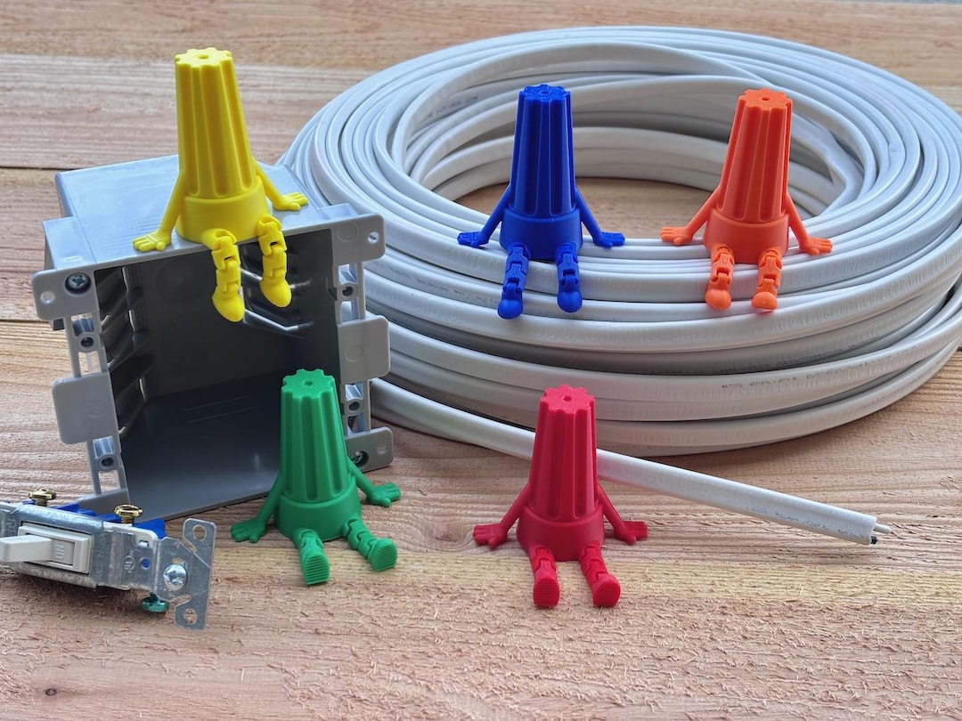 3D Printed Wire Nut Buddy: Electrician Desk Toy, Jobsite Decor - Etsy