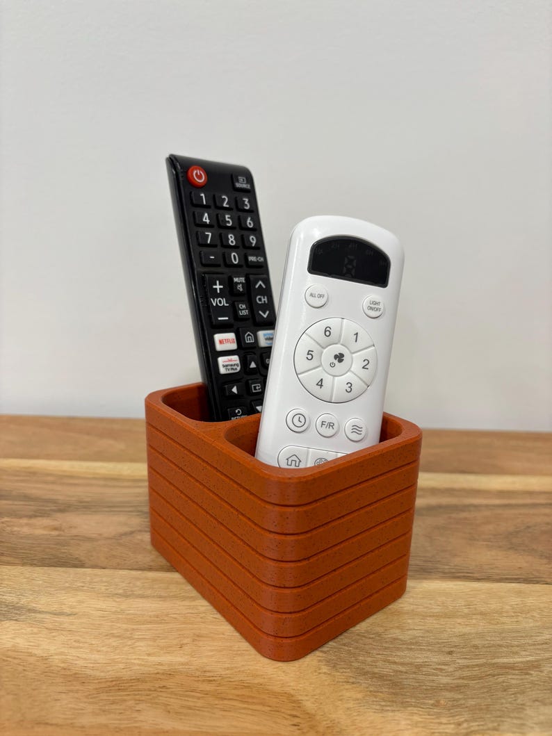 3D Printed Remote Control Holder: Modern Living Room Organizer - Etsy