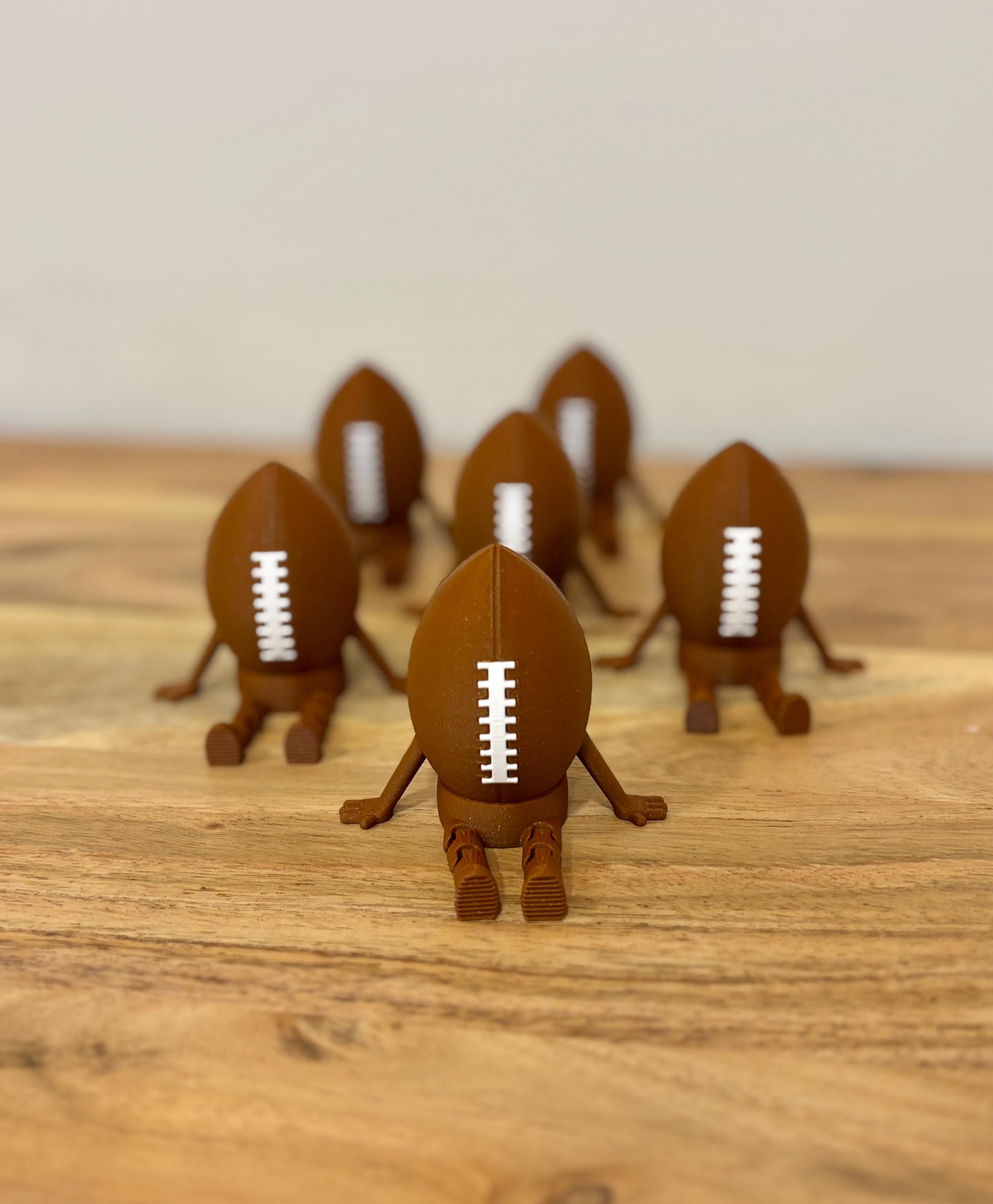 3D Printed Football Buddy: Flexible Leg Desk Decor, Sports Fan Gift - Etsy