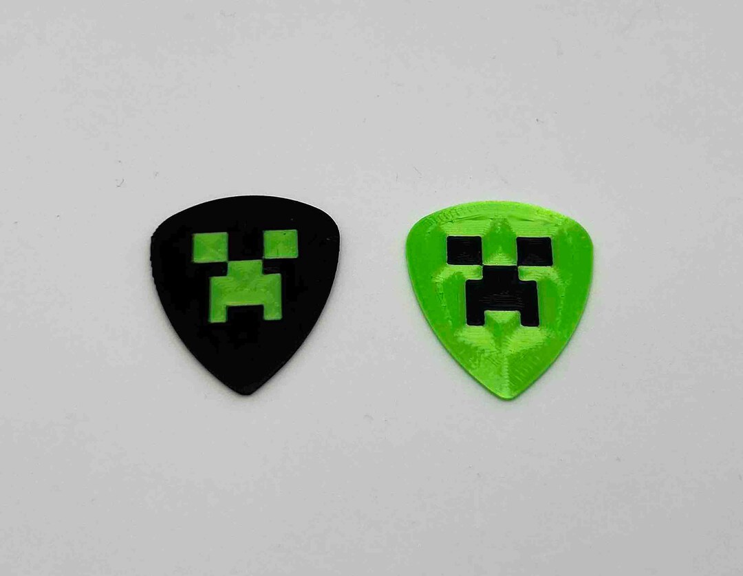 Minecraft Creeper Guitar Picks - Pack of 10 or 20 - .88mm Thick - Etsy