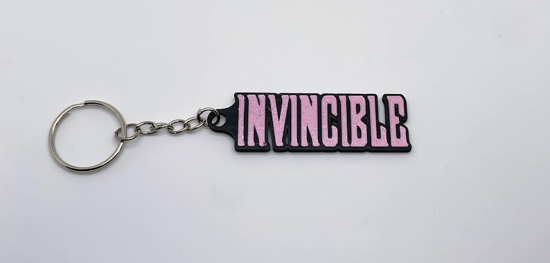 Invincible Keychain - 3D Printed Key Tag - Great Gift for Kids, Teens ...