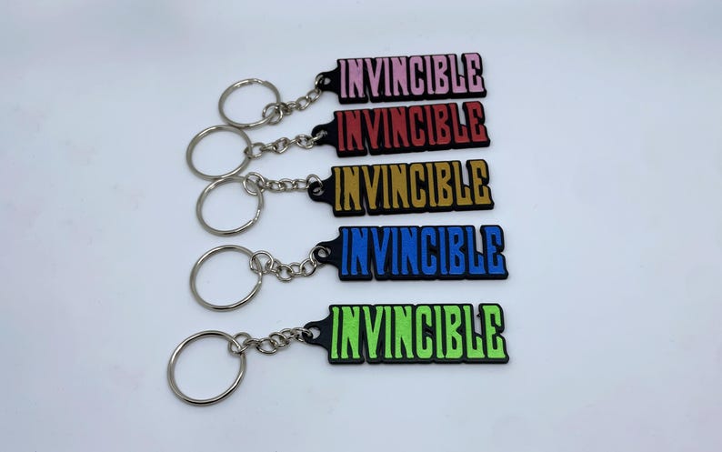 Invincible Keychain - 3D Printed Key Tag - Great Gift for Kids, Teens ...