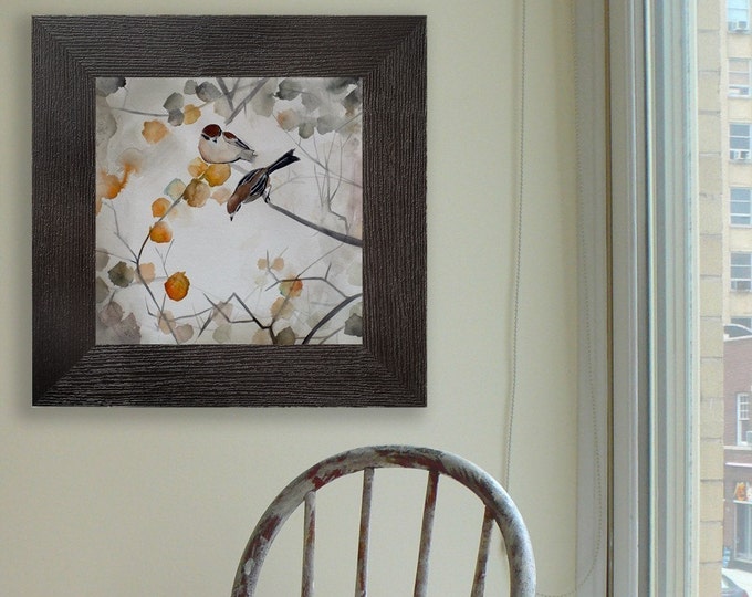Fall Large 16x16 Print Autumn Birds - Etsy